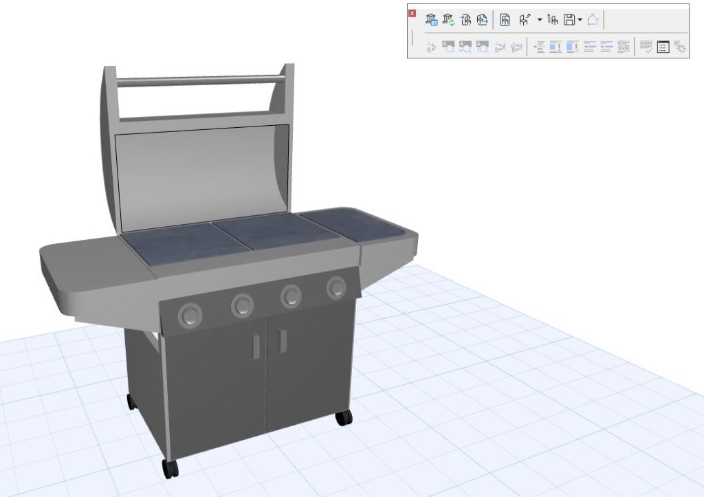Equipamento Barbecue Camping [ArchiCAD] – KiloBIM